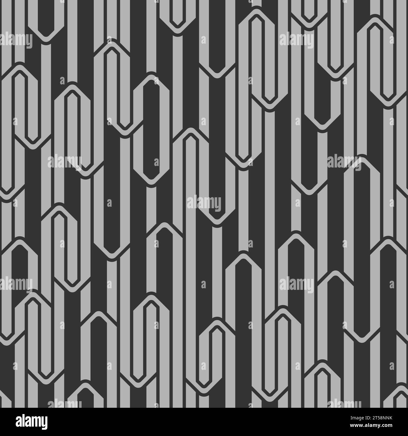 Monochrome seamless pattern of linear geometric shapes. Background for ...