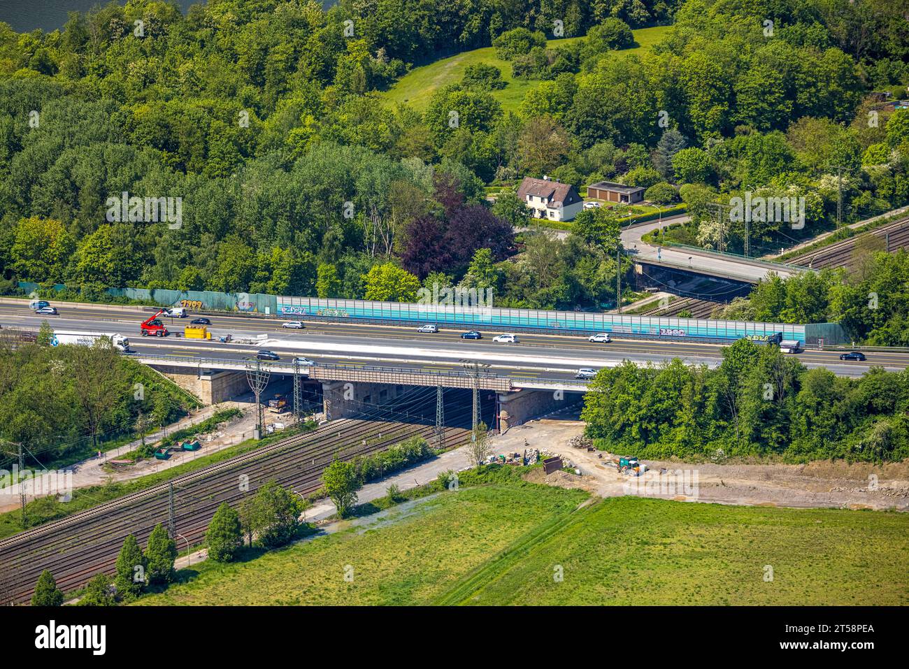 Highway a1 bridge works hi-res stock photography and images - Alamy