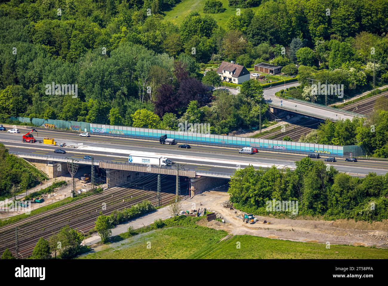Highway a1 bridge works hi-res stock photography and images - Alamy