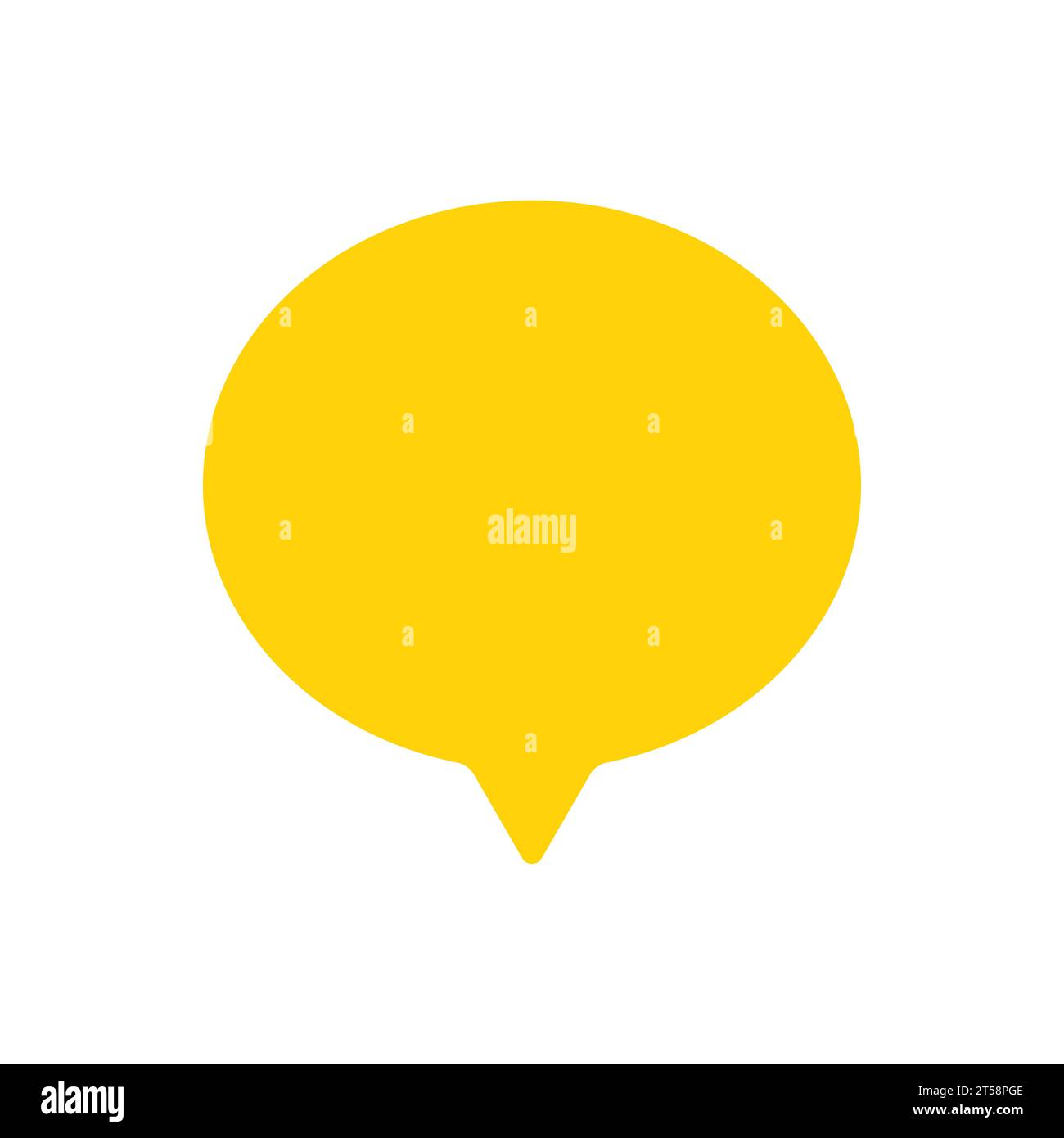 yellow color speech bubble vector illustration Stock Vector Image & Art ...