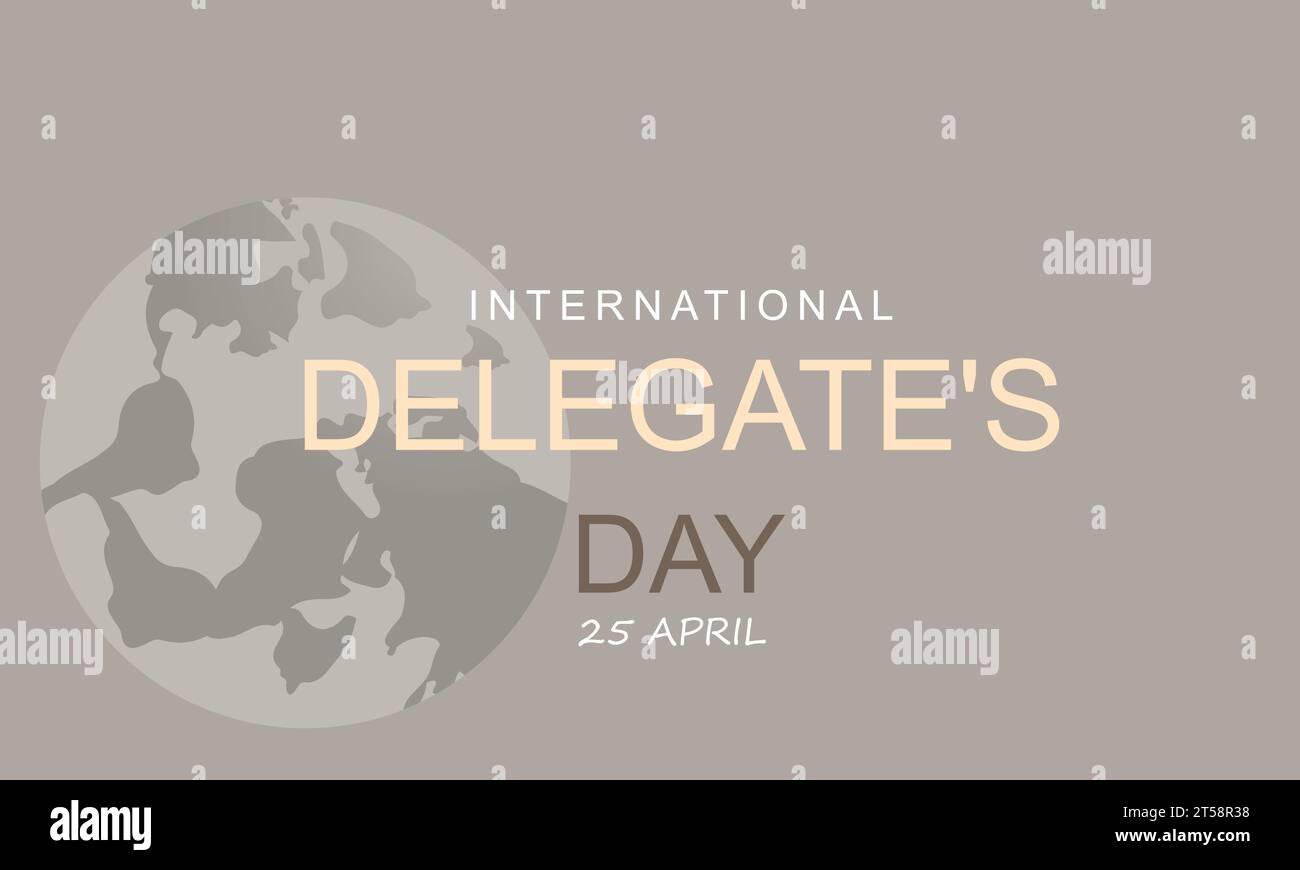 International delegates day Royalty Free Vector Image Stock Vector ...