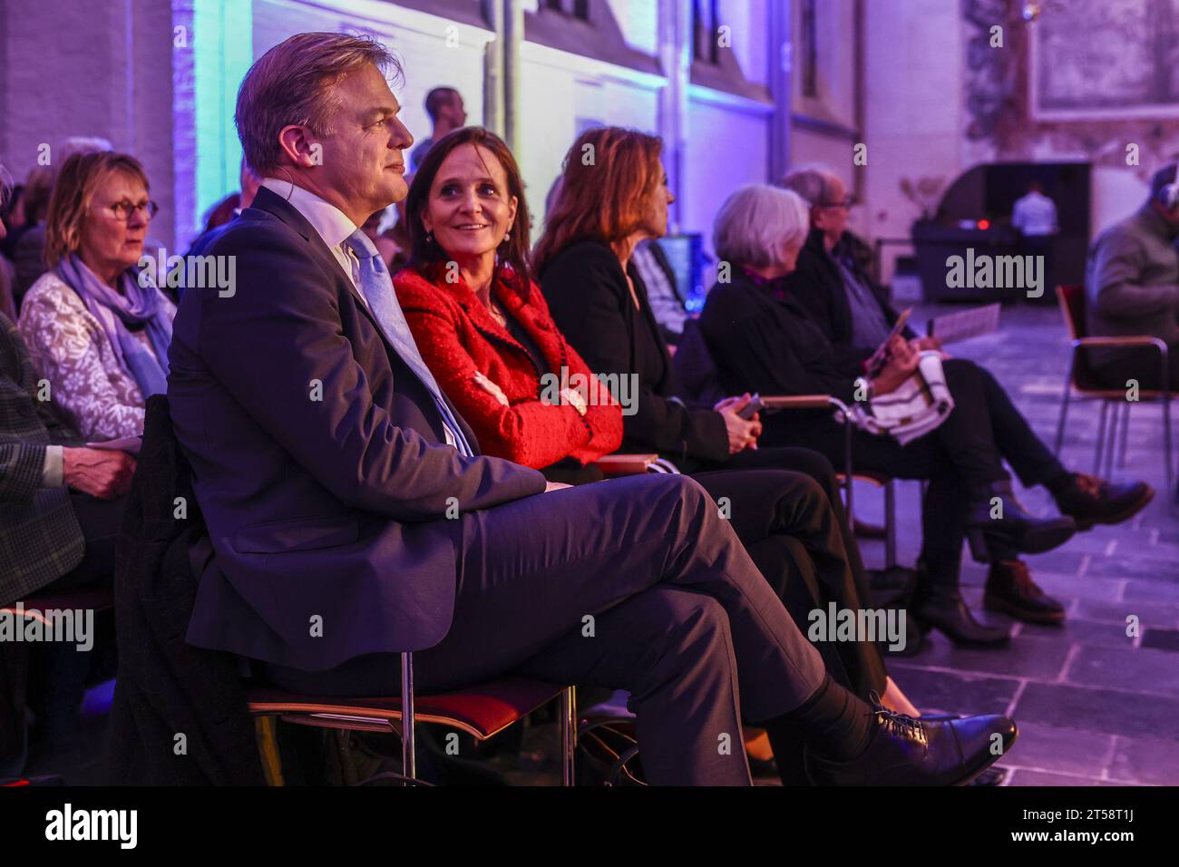 DEVENTER - NSC party leader Pieter Omtzigt gives a lecture in the ...