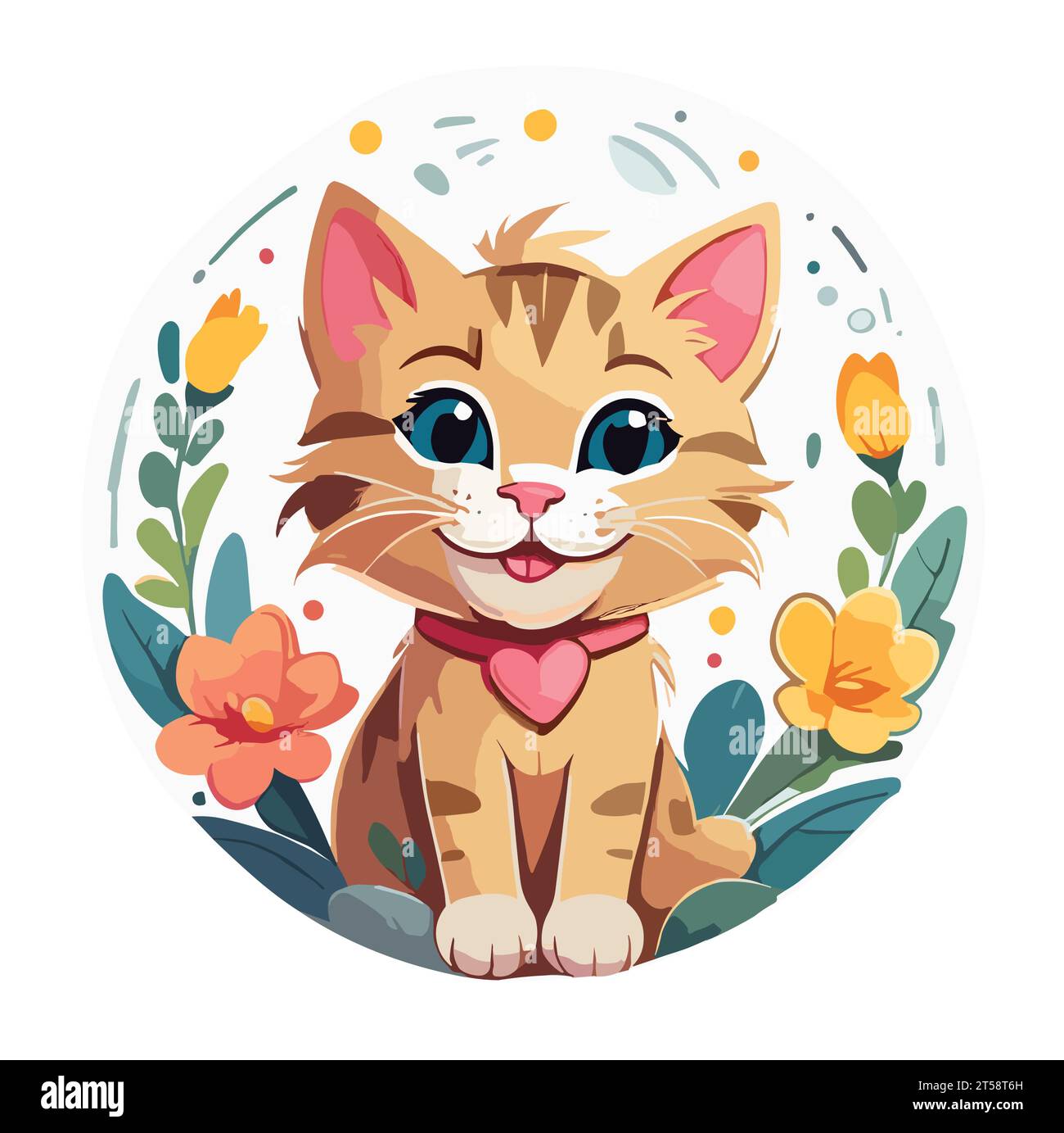 Playful pet vector graphic hi-res stock photography and images - Alamy