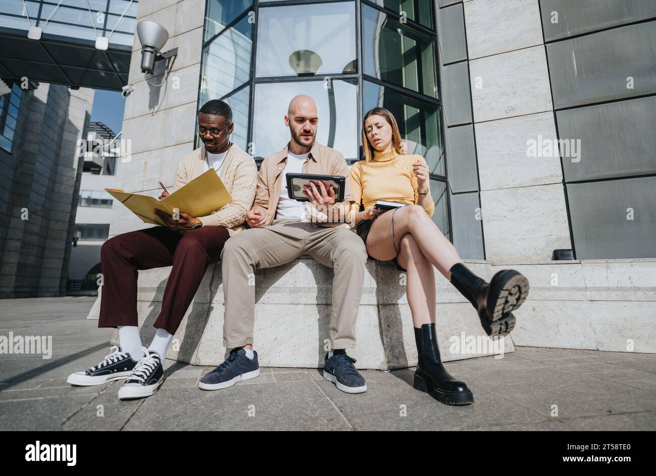 Multicultural Business Team Collaborating on Market Analysis and ...