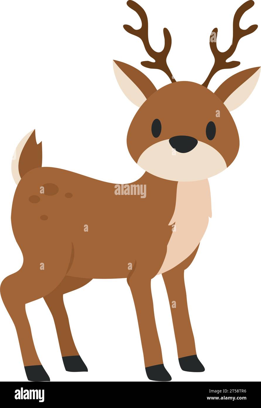 deer cute illustration Stock Vector Image & Art - Alamy