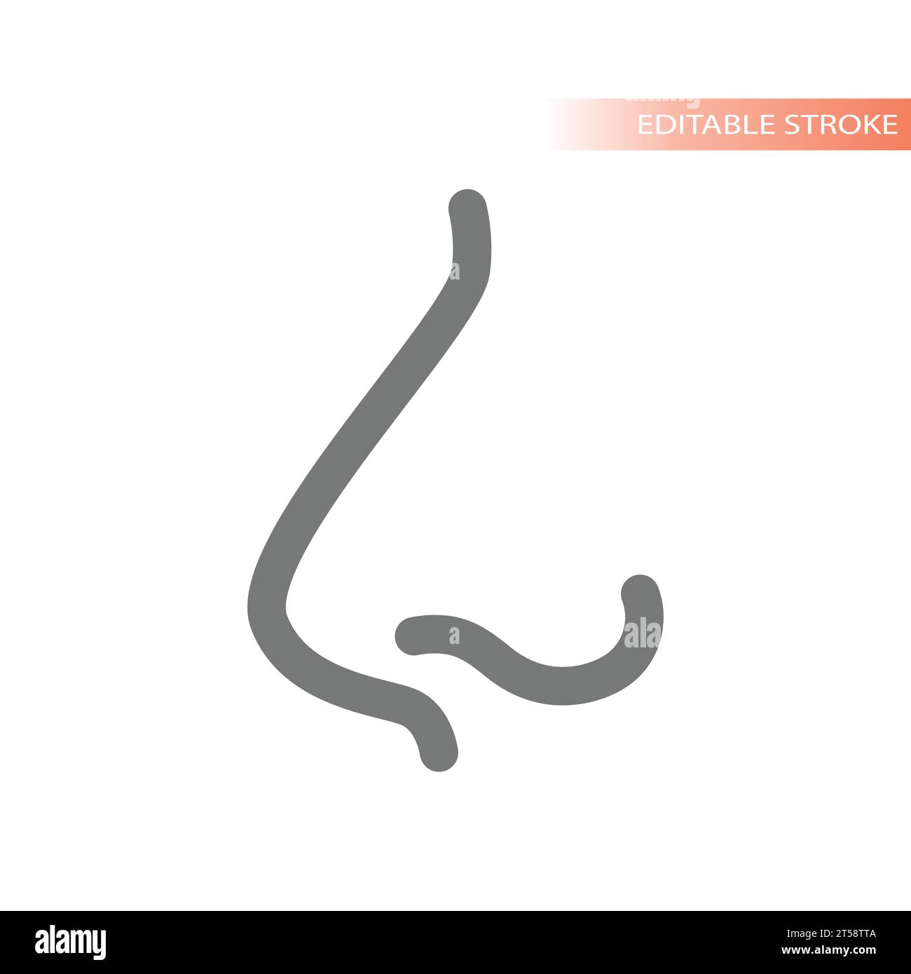 Nose outline hi-res stock photography and images - Alamy