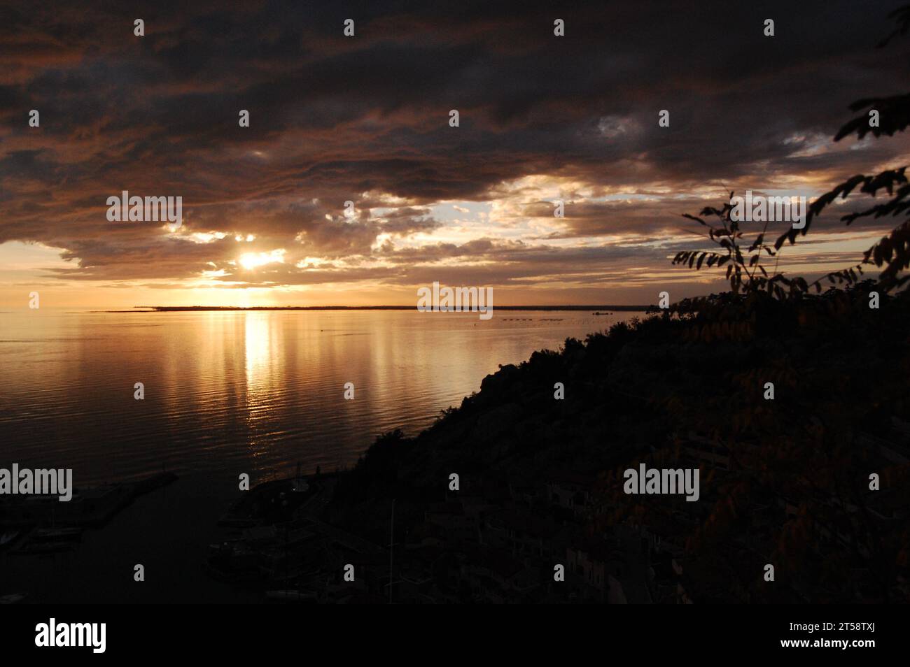 Sunset in Italy Stock Photo - Alamy