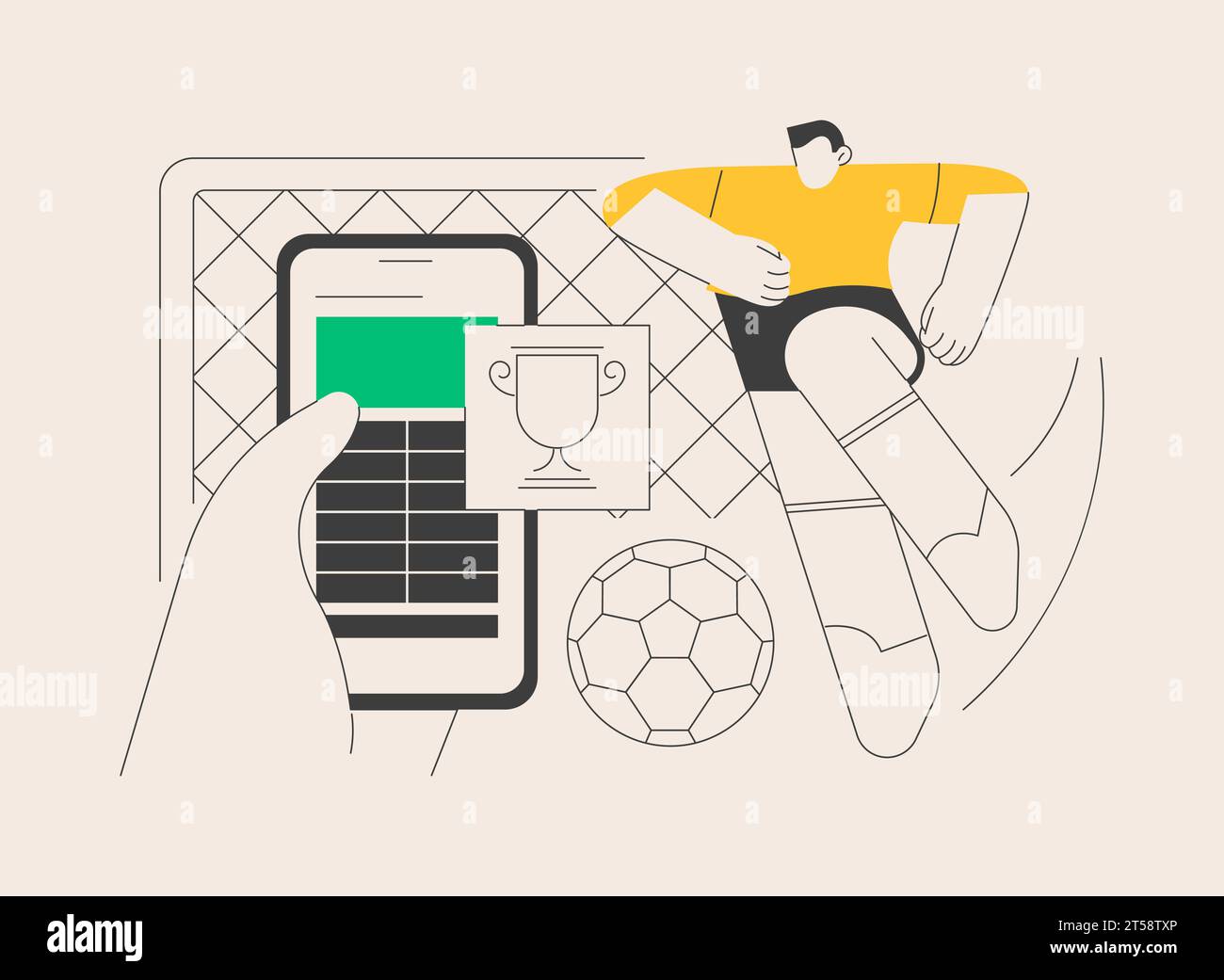 Football abstract concept vector illustration Stock Vector Image & Art ...