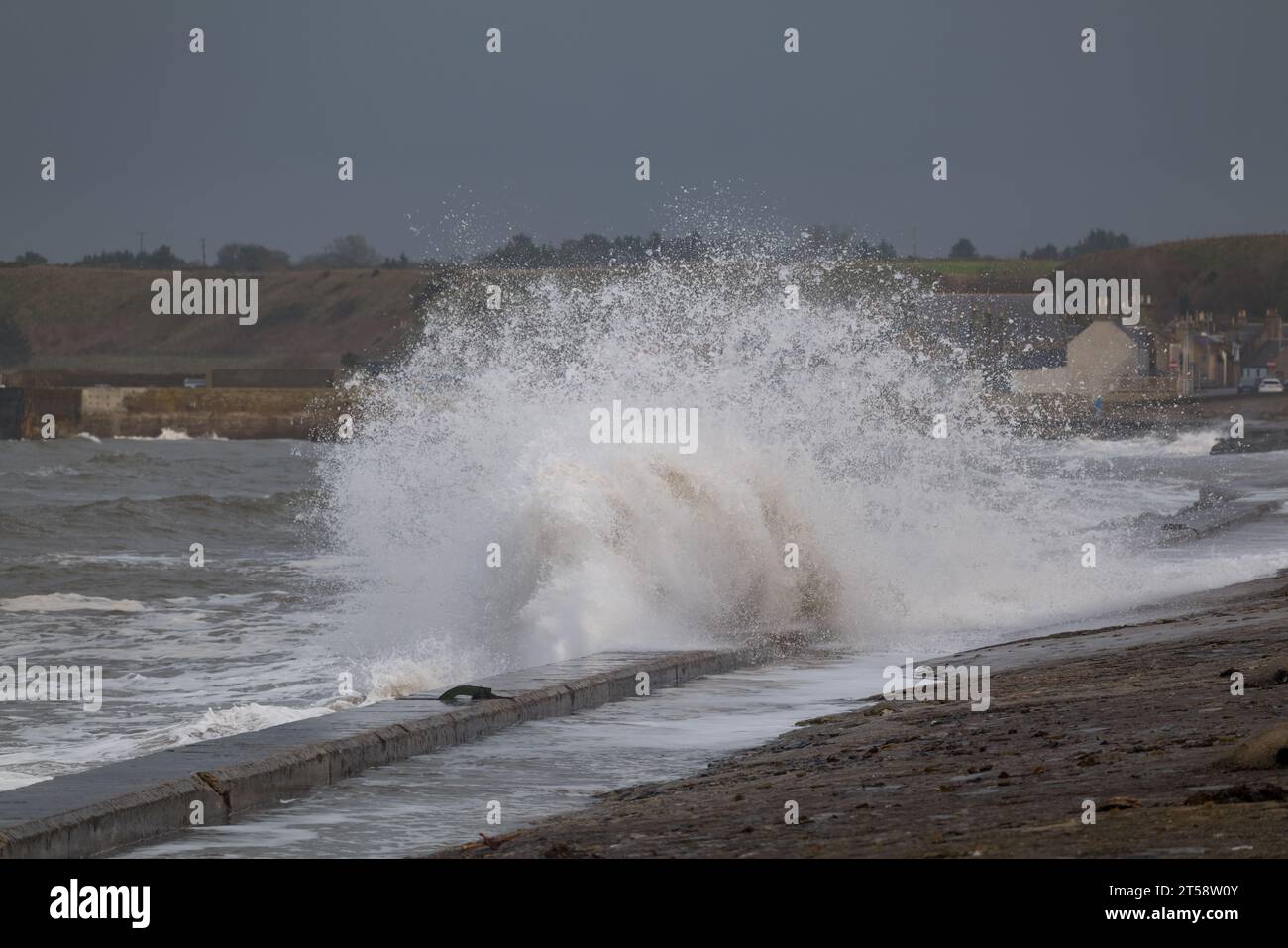 Portgordon, Moray, UK. 3rd Nov, 2023. This is High Tide and stormy ...