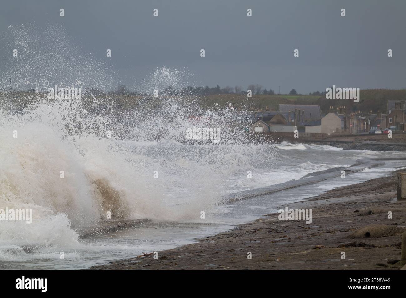 Portgordon, Moray, UK. 3rd Nov, 2023. This is High Tide and stormy ...