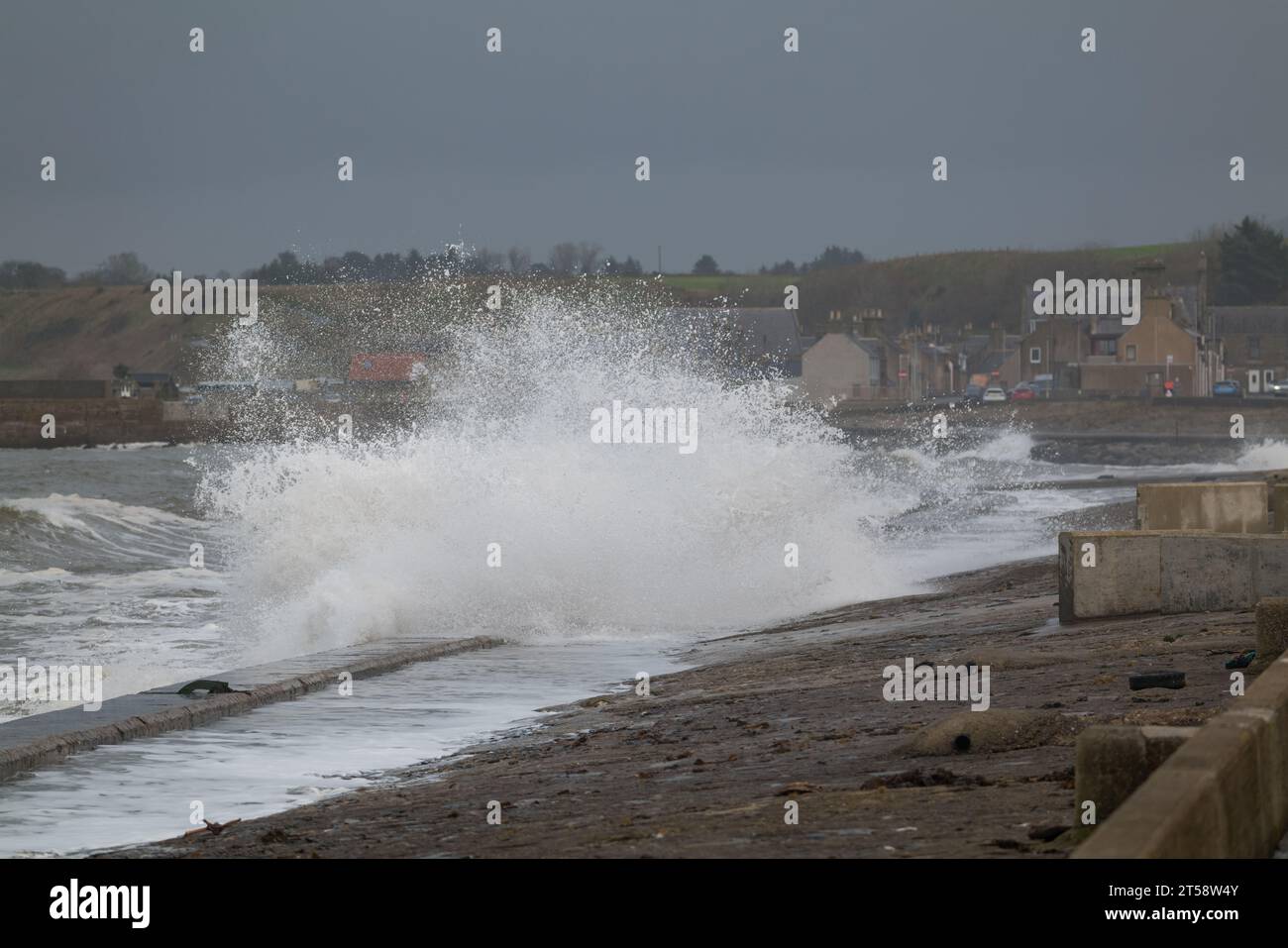 Portgordon, Moray, UK. 3rd Nov, 2023. This is High Tide and stormy ...