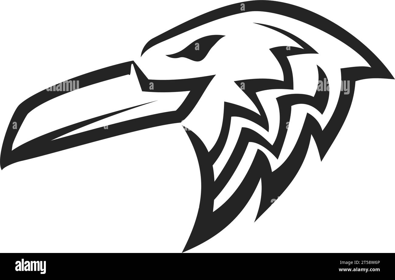 crow logo template Isolated. Brand Identity. Icon Abstract Vector ...