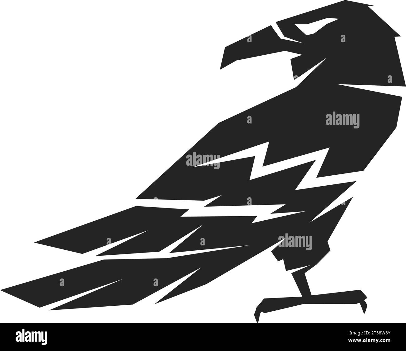 crow logo template Isolated. Brand Identity. Icon Abstract Vector ...