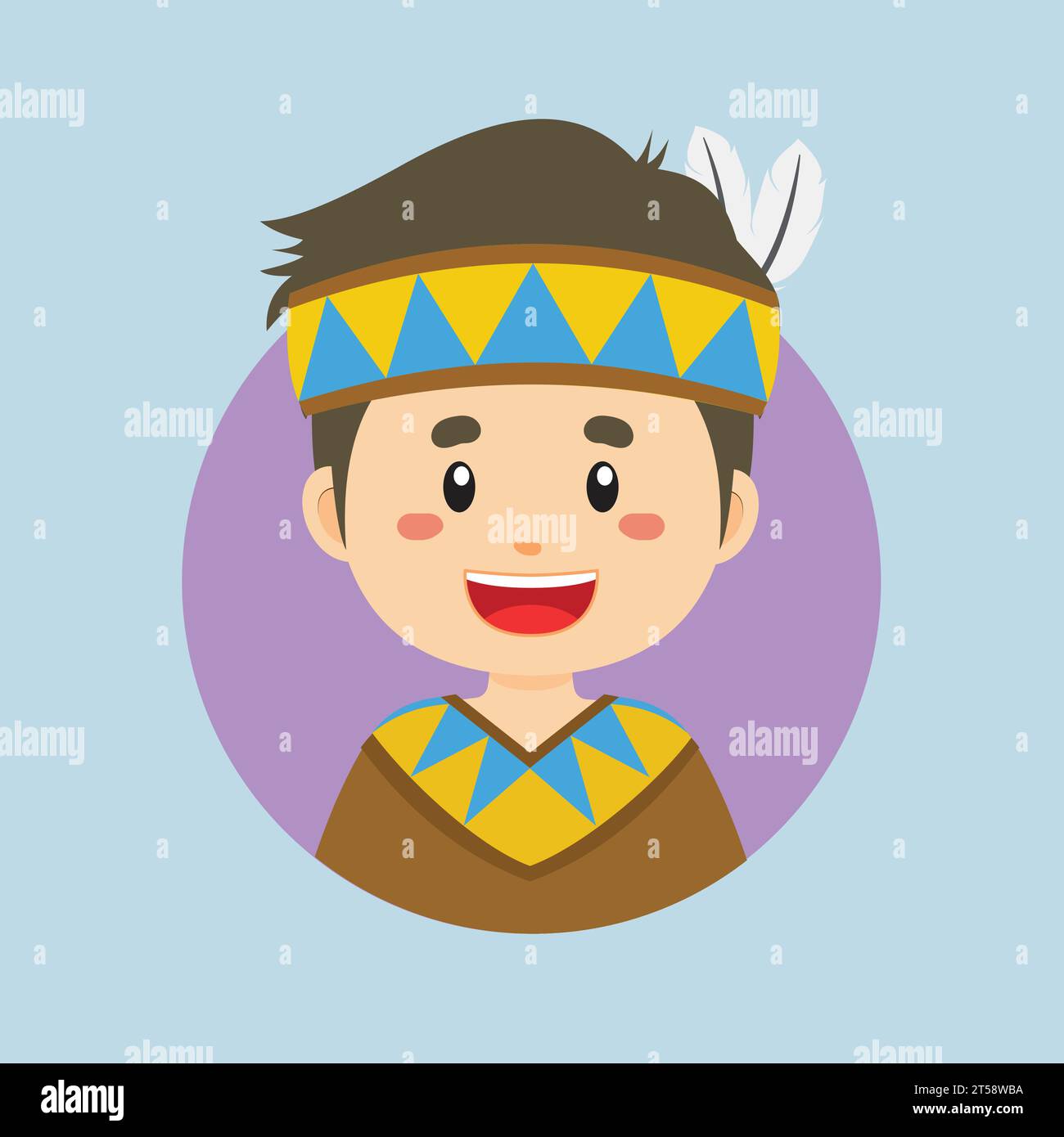 Native american avatar Stock Vector Images - Alamy