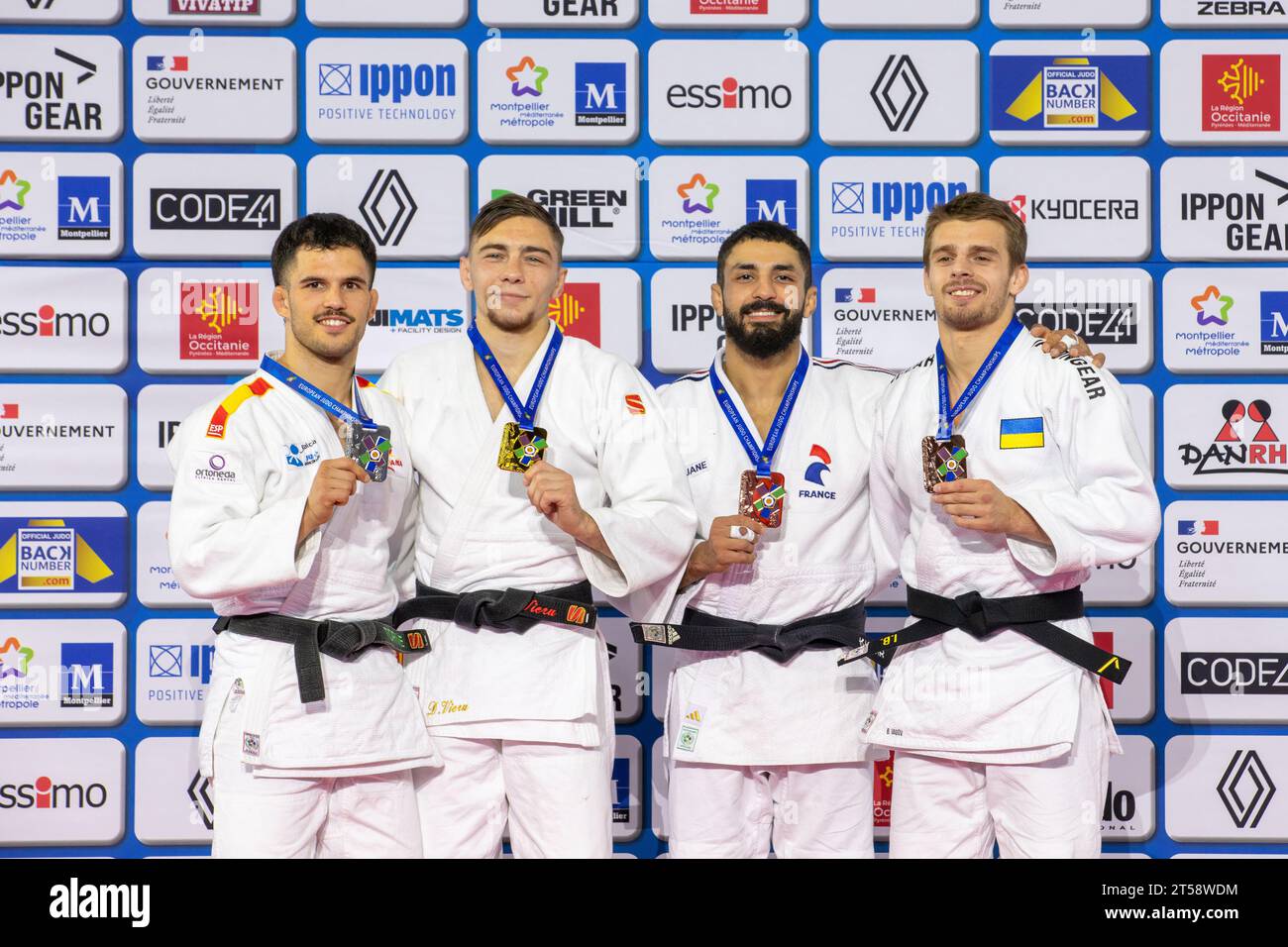 Montpellier, France. 03rd Nov, 2023. Walid Khyar, bronz medal in ...