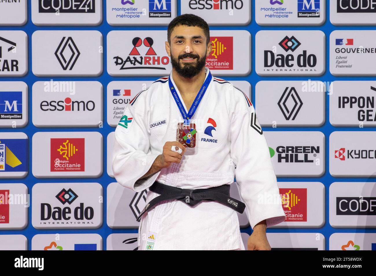 Montpellier, France. 03rd Nov, 2023. Walid Khyar, bronz medal in ...