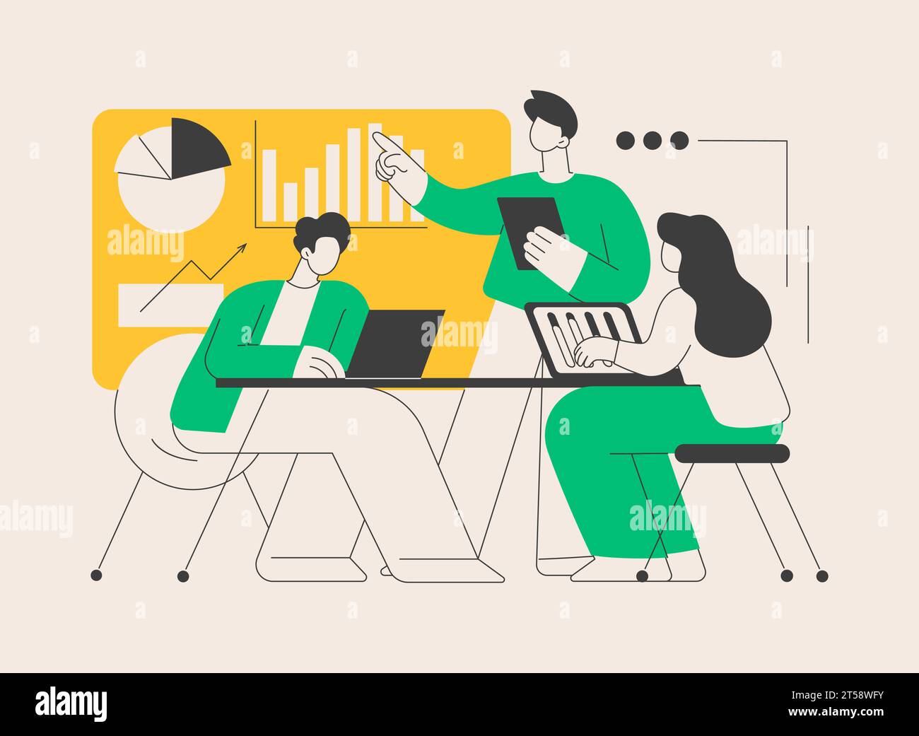 Meeting abstract concept vector illustration Stock Vector Image & Art ...