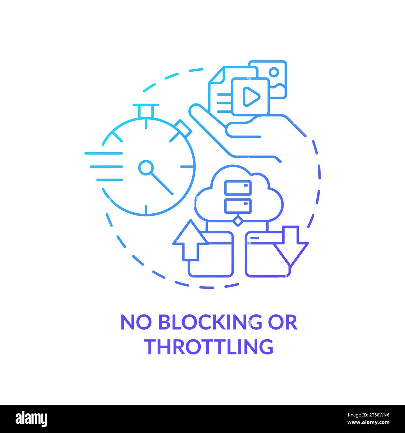 Thin line gradient icon no blocking or throttling concept Stock Vector ... Thin line gradient icon no blocking or throttling concept Stock Vector ...