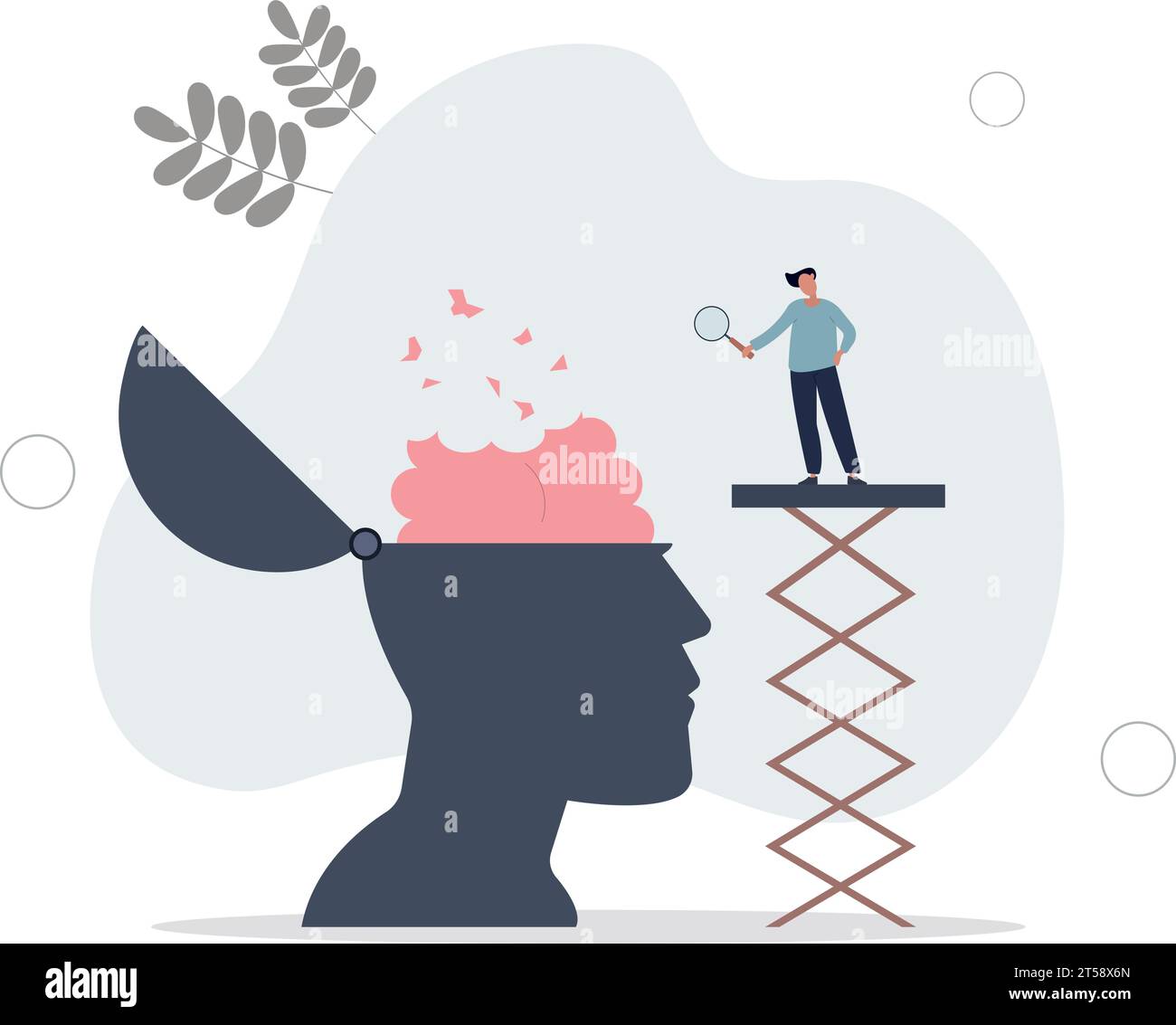 Amnesia losing memory, brain dementia, alzheimer disease, mental ...