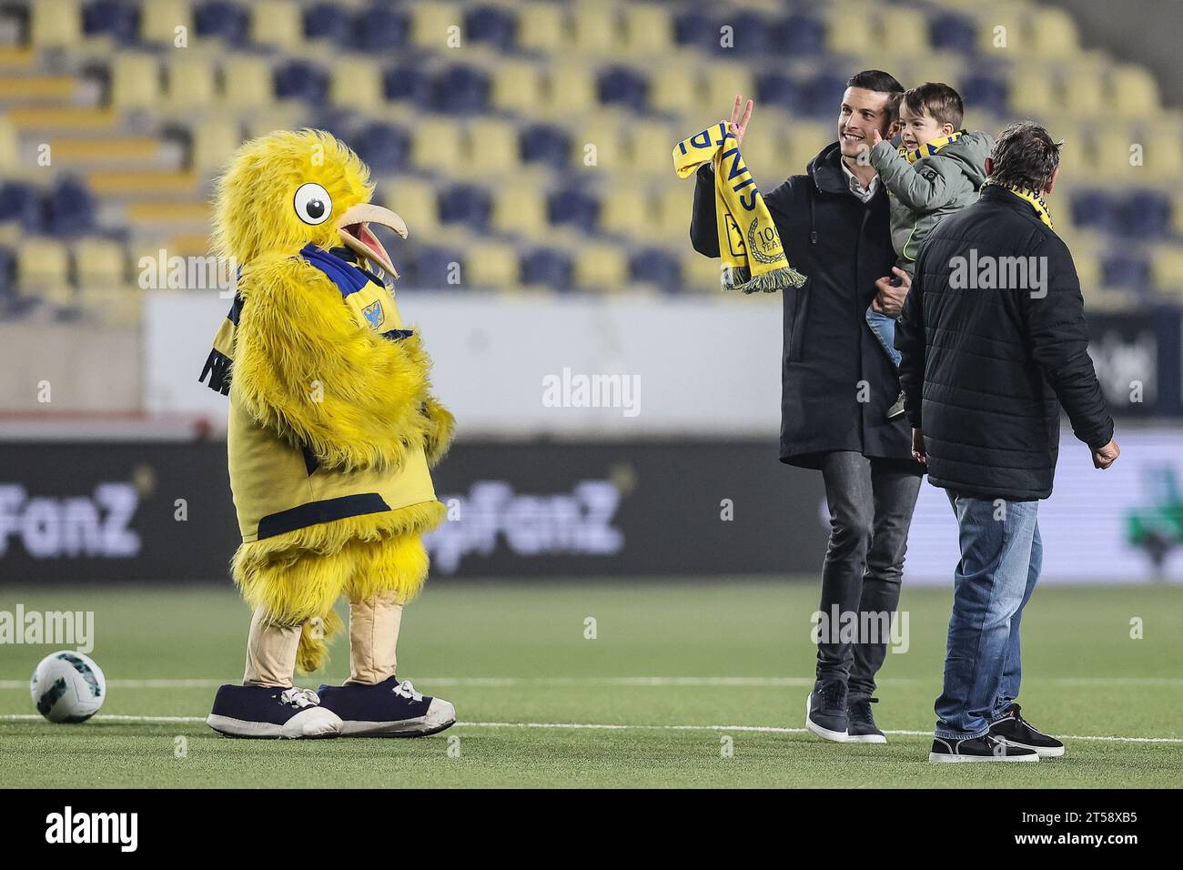 Sint Truiden, Belgium. 03rd Nov, 2023. STVV's former player Stef ...