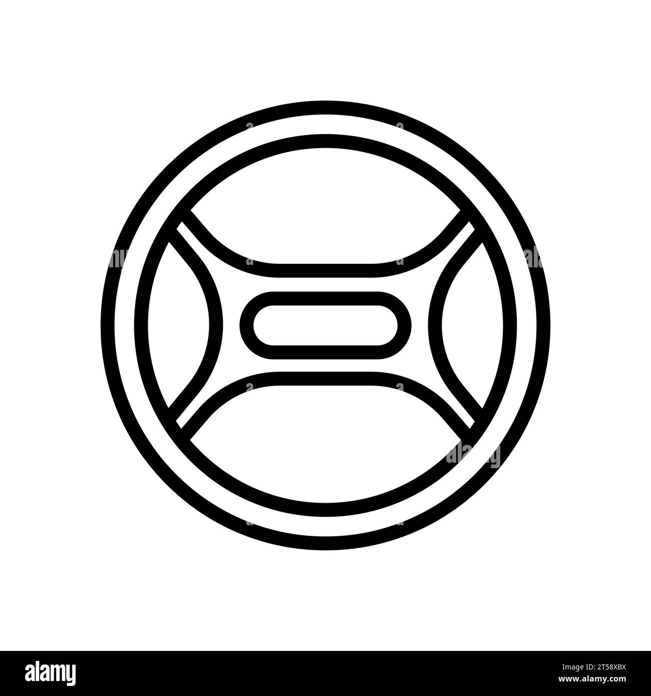 Steering Wheel outline vector icon Stock Vector Image & Art - Alamy