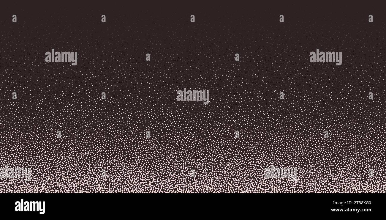 Monochrome Halftone Grunge Texture. Abstract Dotwork Background with ...
