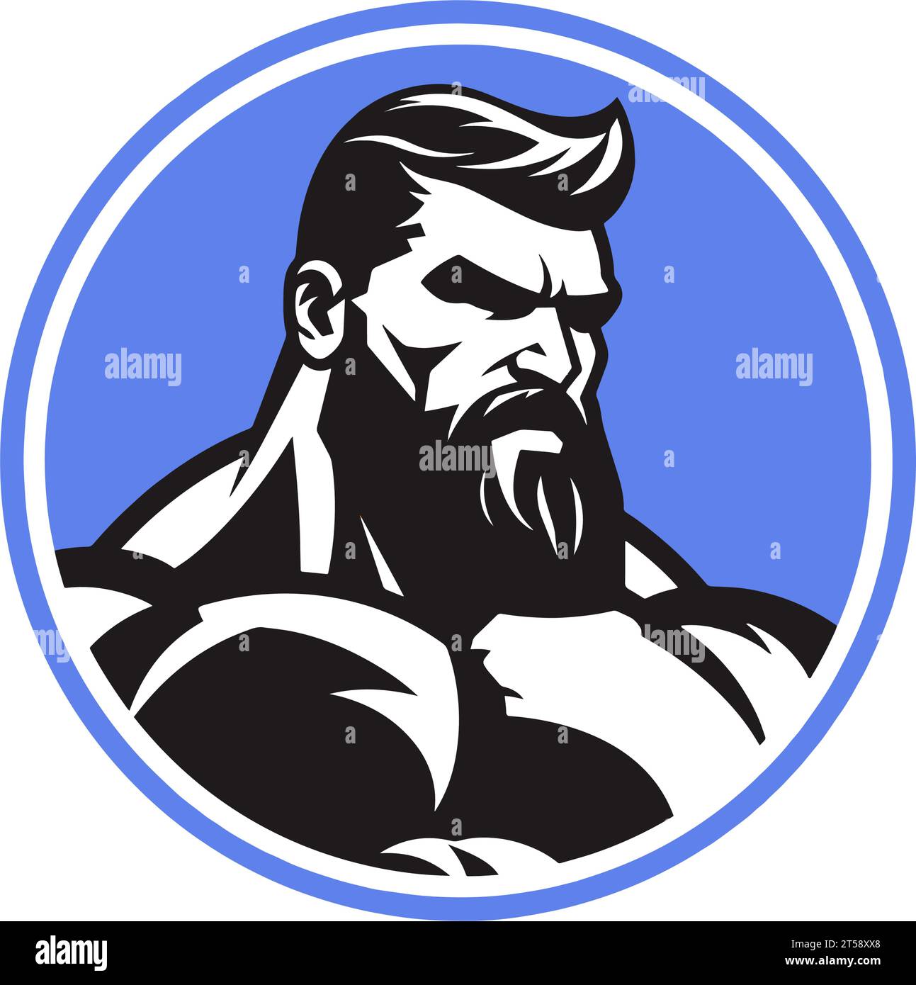 Bodybuilder silhouette illustration. Bodybuilder silhouette ...