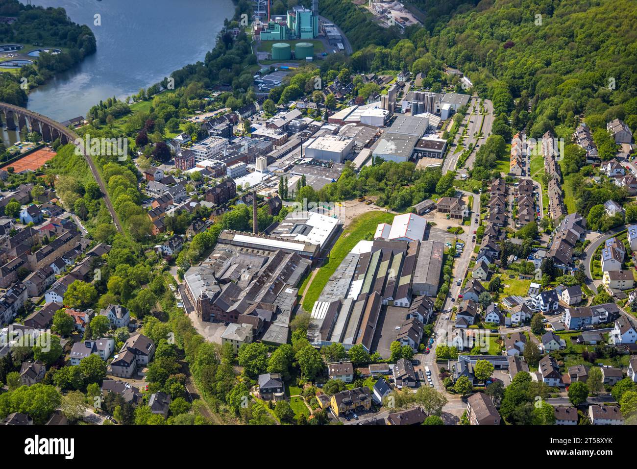 Aerial view, Idealspaten-Bredt factory premises, Ewald Dörken AG in the ...