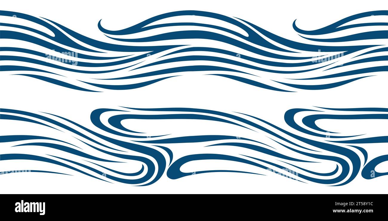 Seamless wavy curve wave free form Stock Vector Image & Art - Alamy