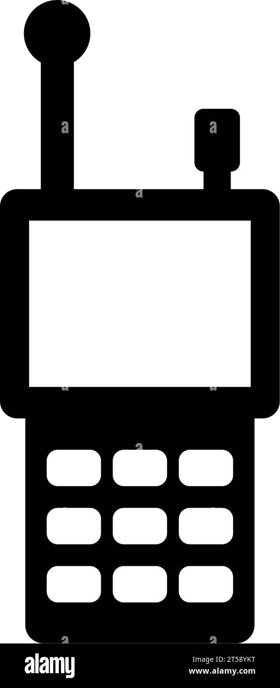 Satellite Phone, Sat Mobile Cell Telephone, Satphone. Flat Vector Icon ...