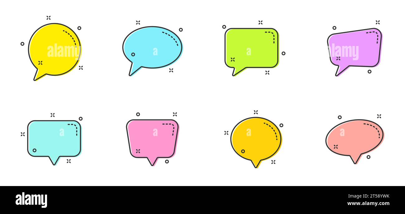 color speech bubble vector illustration Stock Vector Image & Art - Alamy