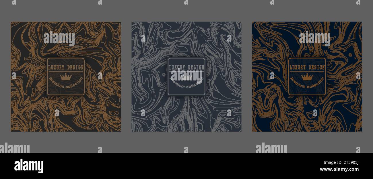 Premium pattern on a dark background. Exclusive luxury template for ...