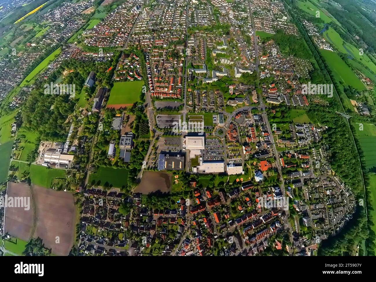 Aerial view, City Werries, Ostwennemarstraße, Maximilianpark ...