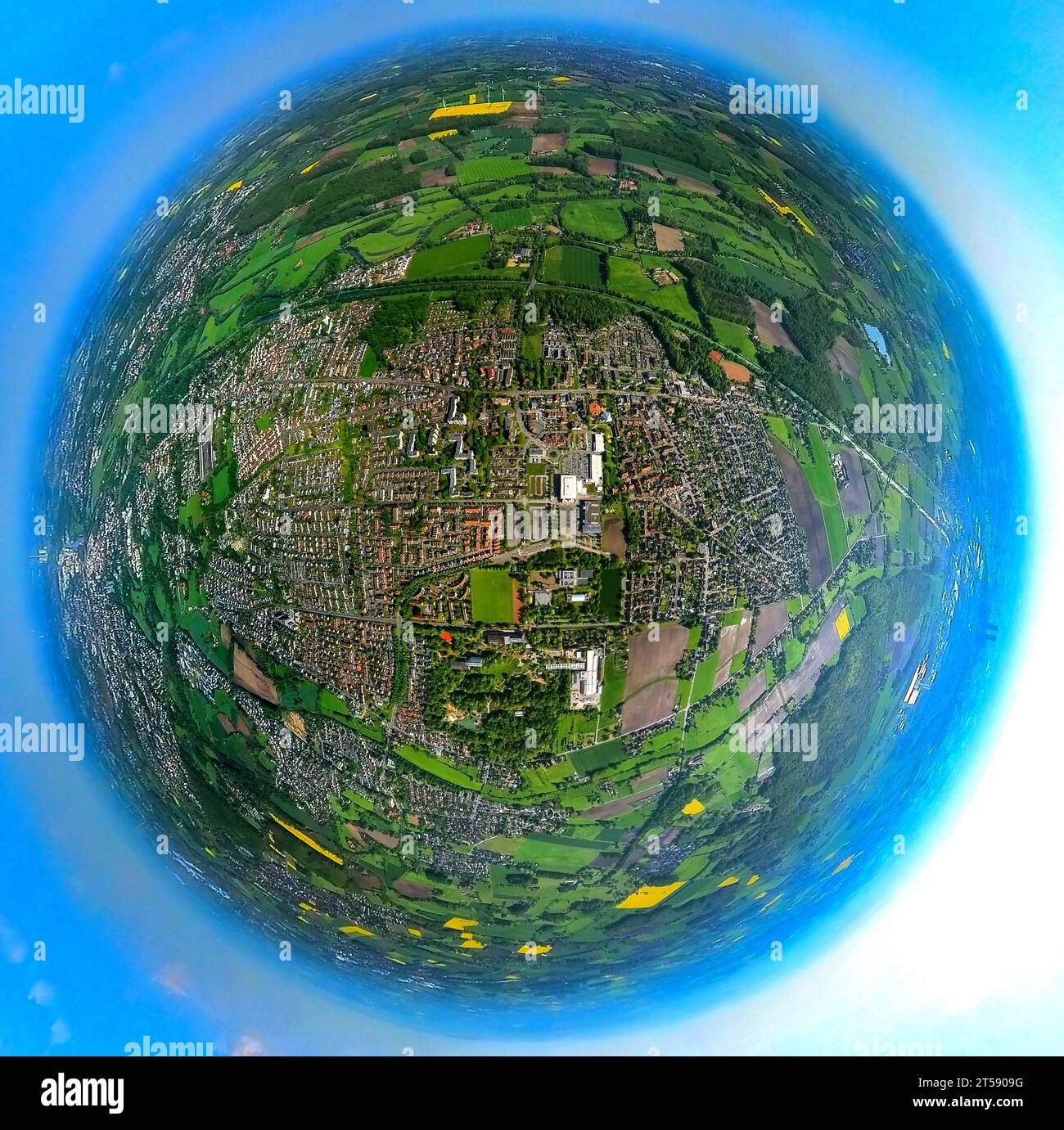 Aerial view, City Werries, Ostwennemarstraße, Maximilianpark ...