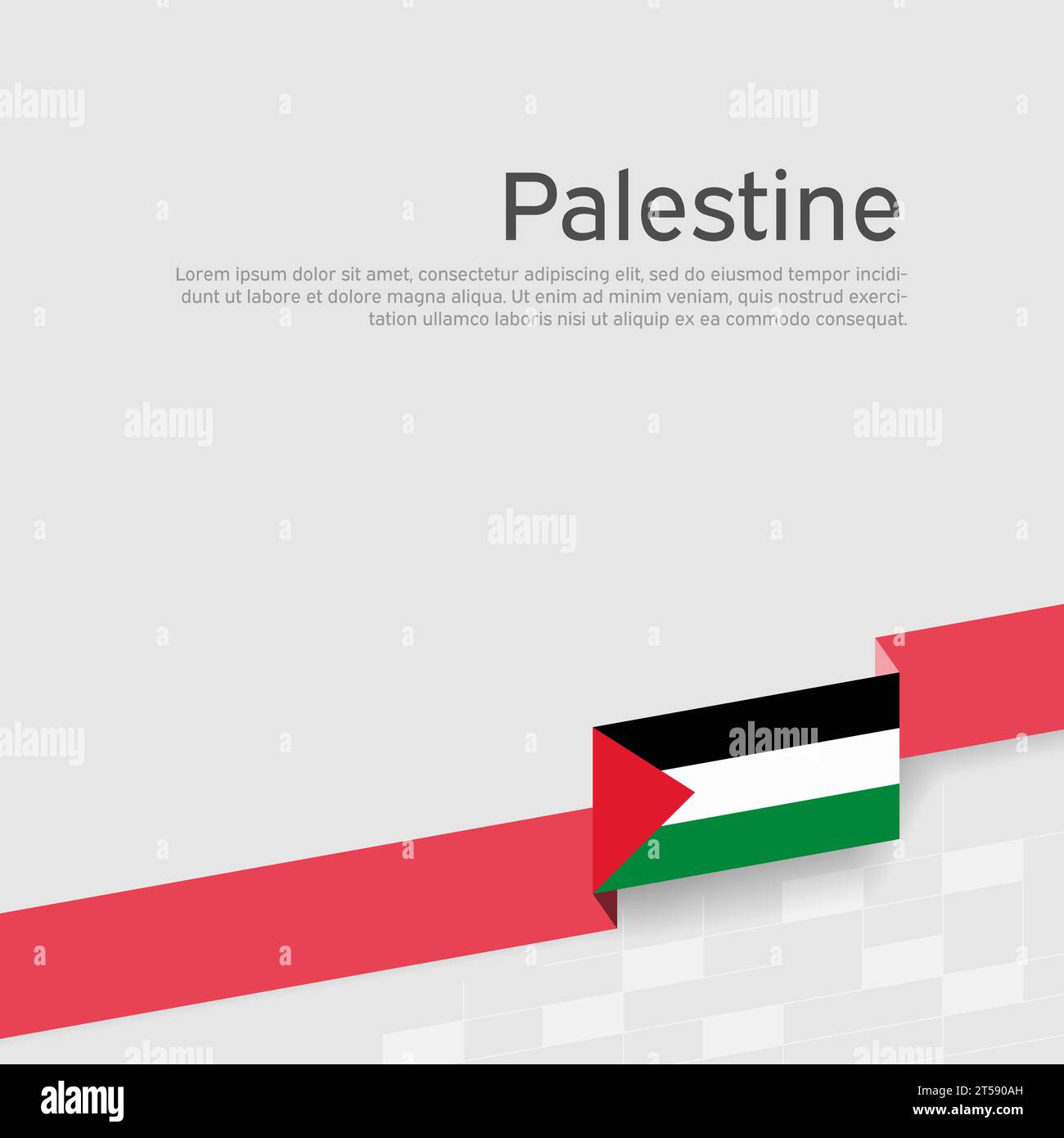 Palestine flag on white background. Palestinian brochure vector design ...