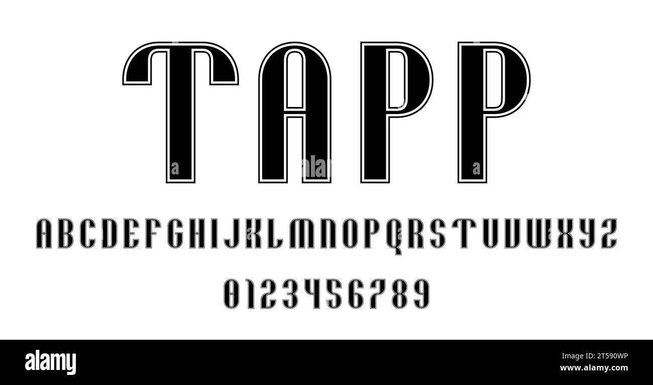 Modern display alphabet numbers hi-res stock photography and images - Alamy