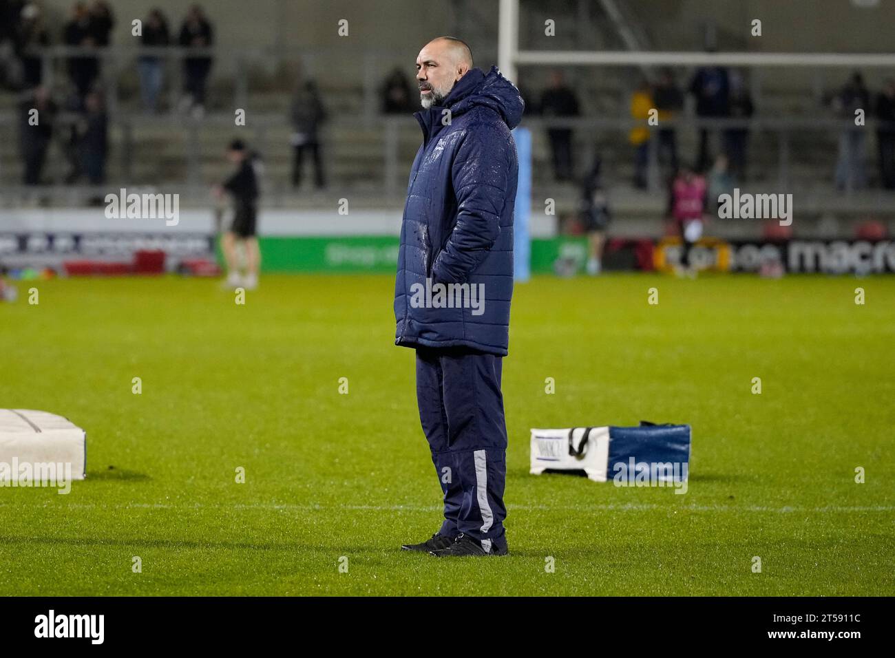 Eccles, UK. 03rd Nov, 2023. Alex Sanderson Director of Rugby of Sale ...