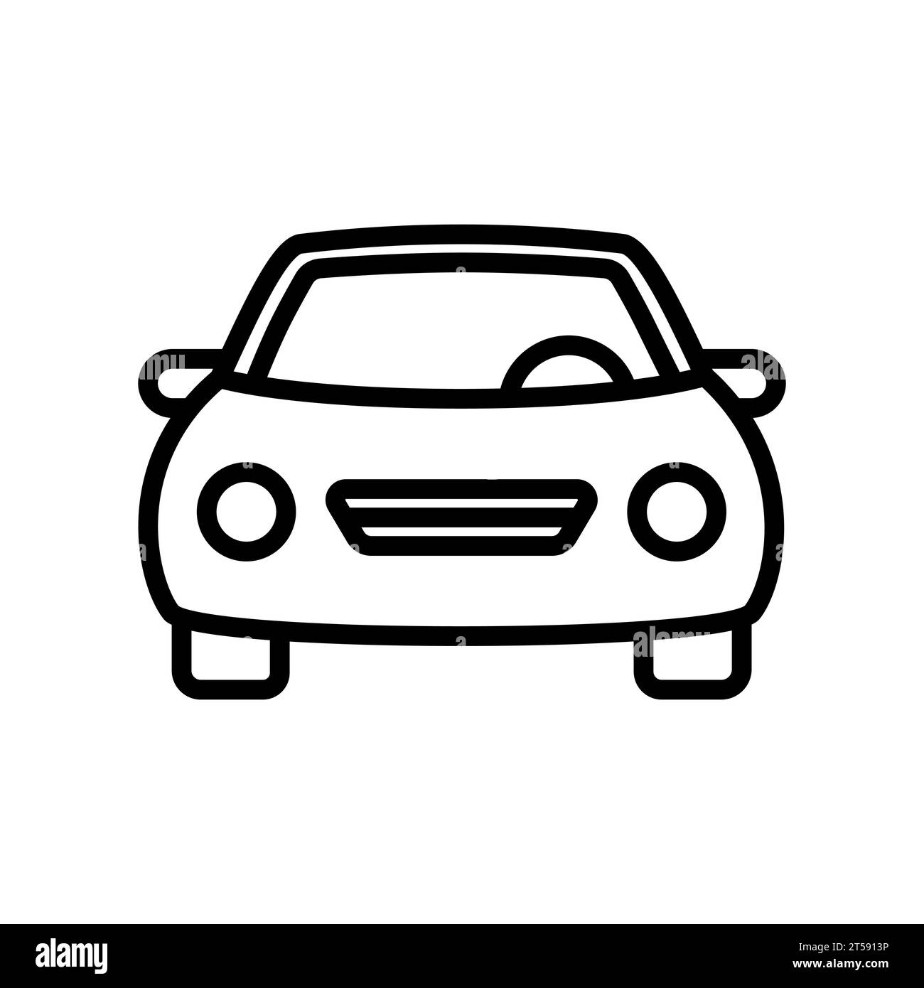 Car outline vector icon Stock Vector Image & Art - Alamy