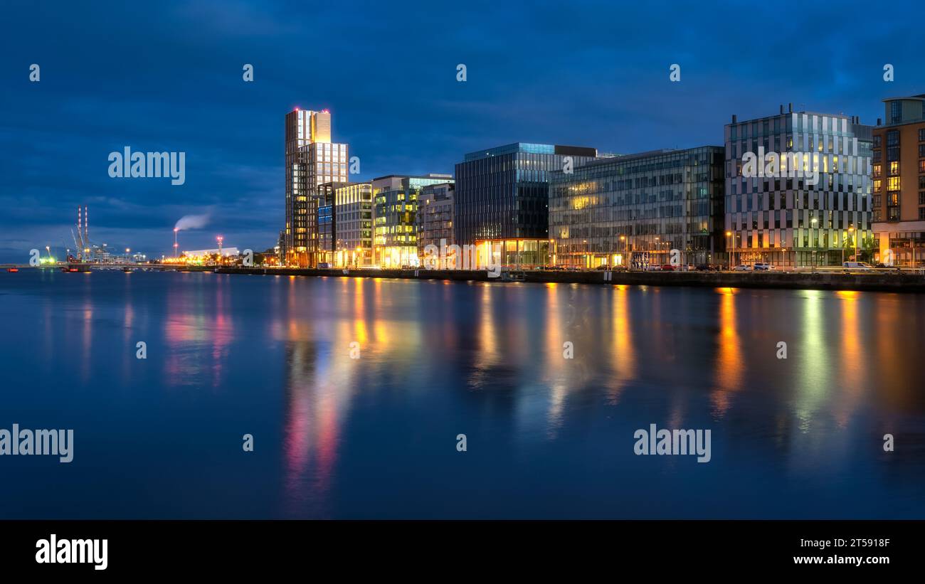 Modern offices and apartment buildings on Sir John Rogerson Quay and ...