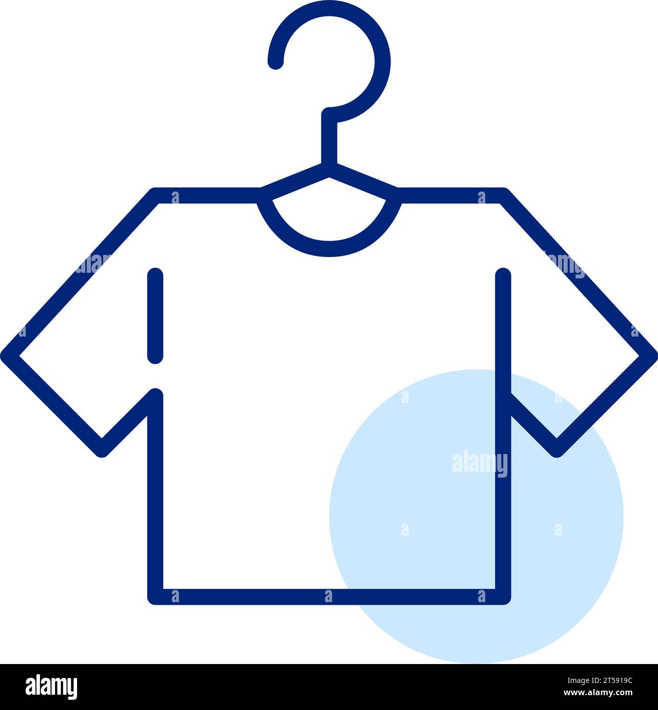 Clean white t shirt on a hanger. Laundry symbol. Pixel perfect ...