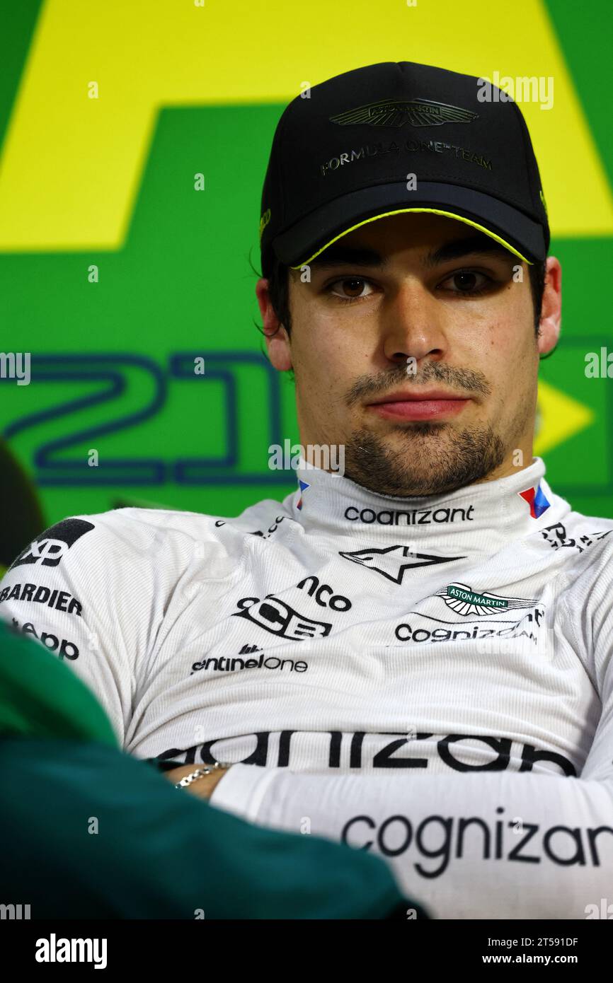 Sao Paulo, Brazil. 03rd Nov, 2023. Lance Stroll (CDN) Aston Martin F1 ...
