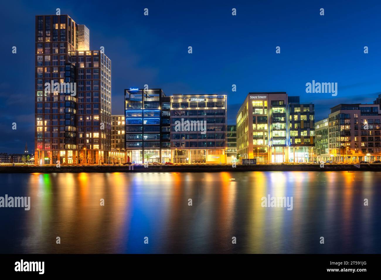 Dublin, Ireland, 10 Oct 2020 Modern buildings of known companies ...