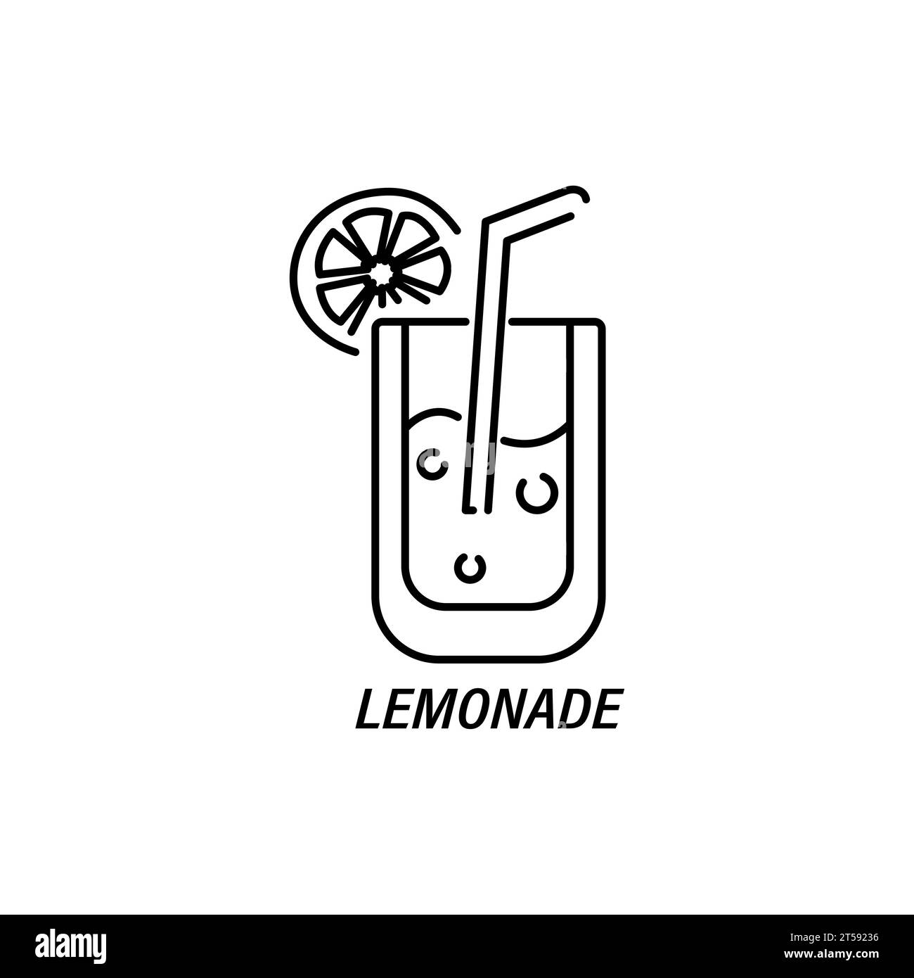 Drinks cocktail glass symbol logo hi-res stock photography and images ...