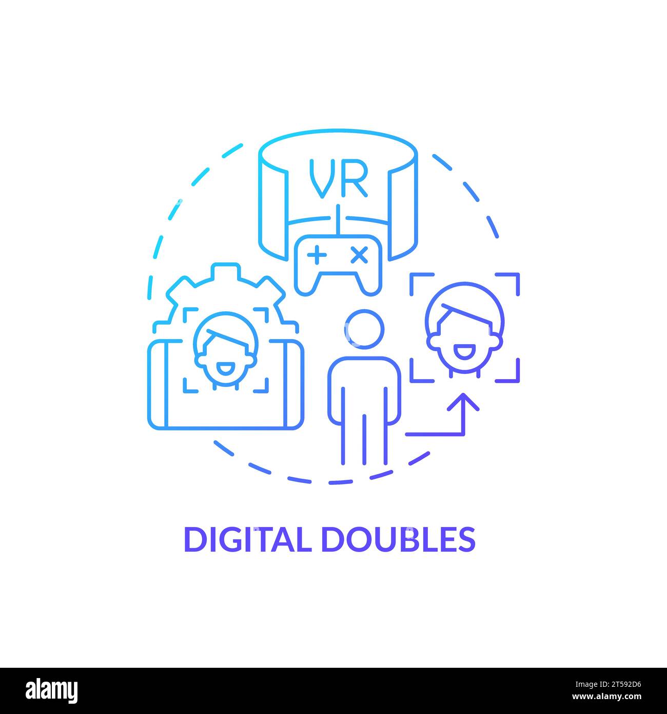 Digital doubles Stock Vector Images - Alamy