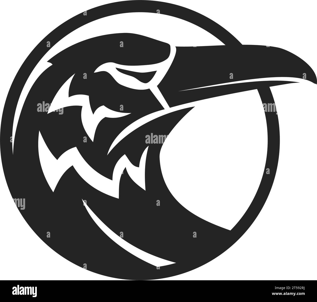 crow logo template Isolated. Brand Identity. Icon Abstract Vector ...