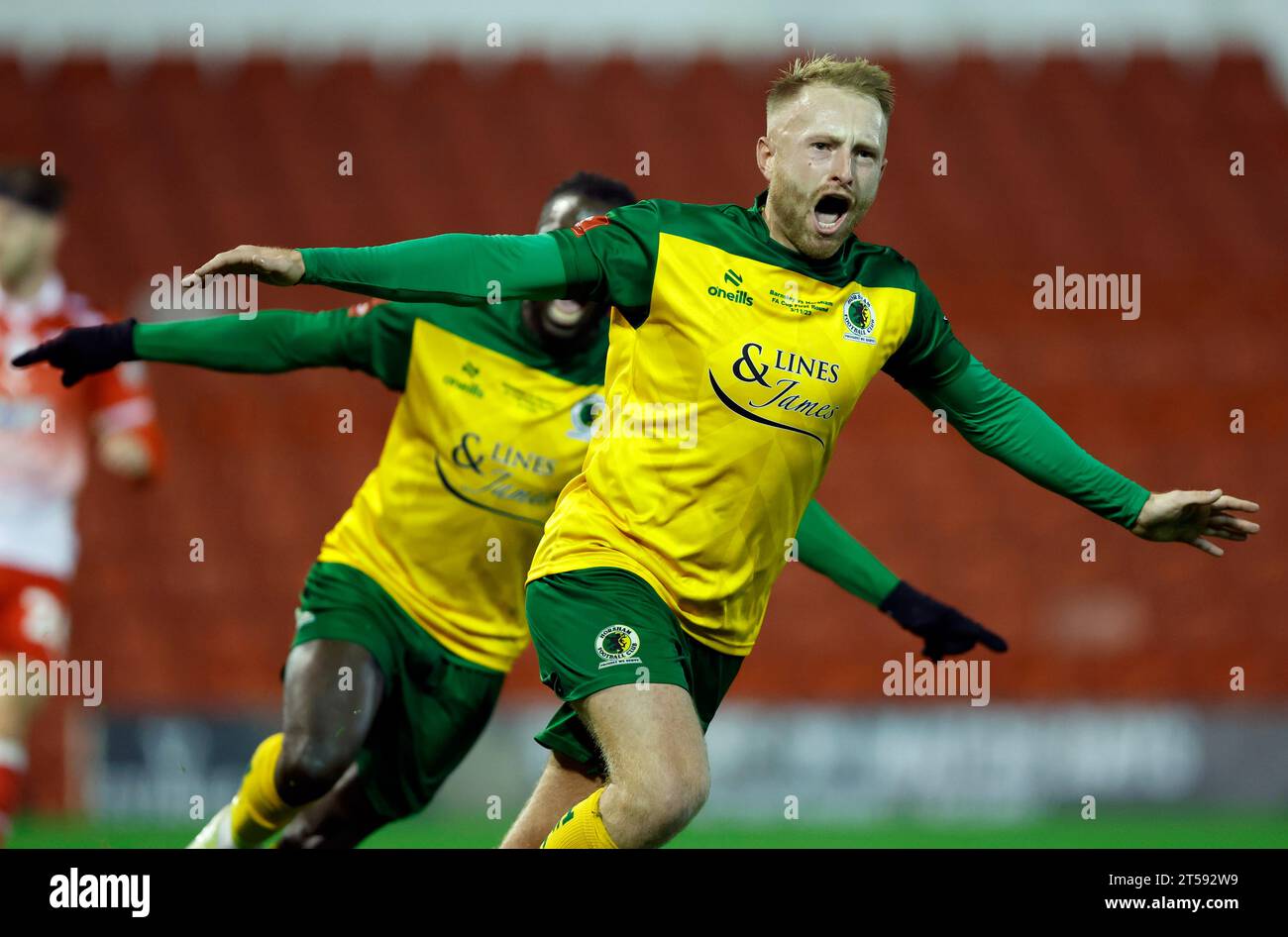 Horsham’s James Hammond celebrates scoring their sides second goal ...