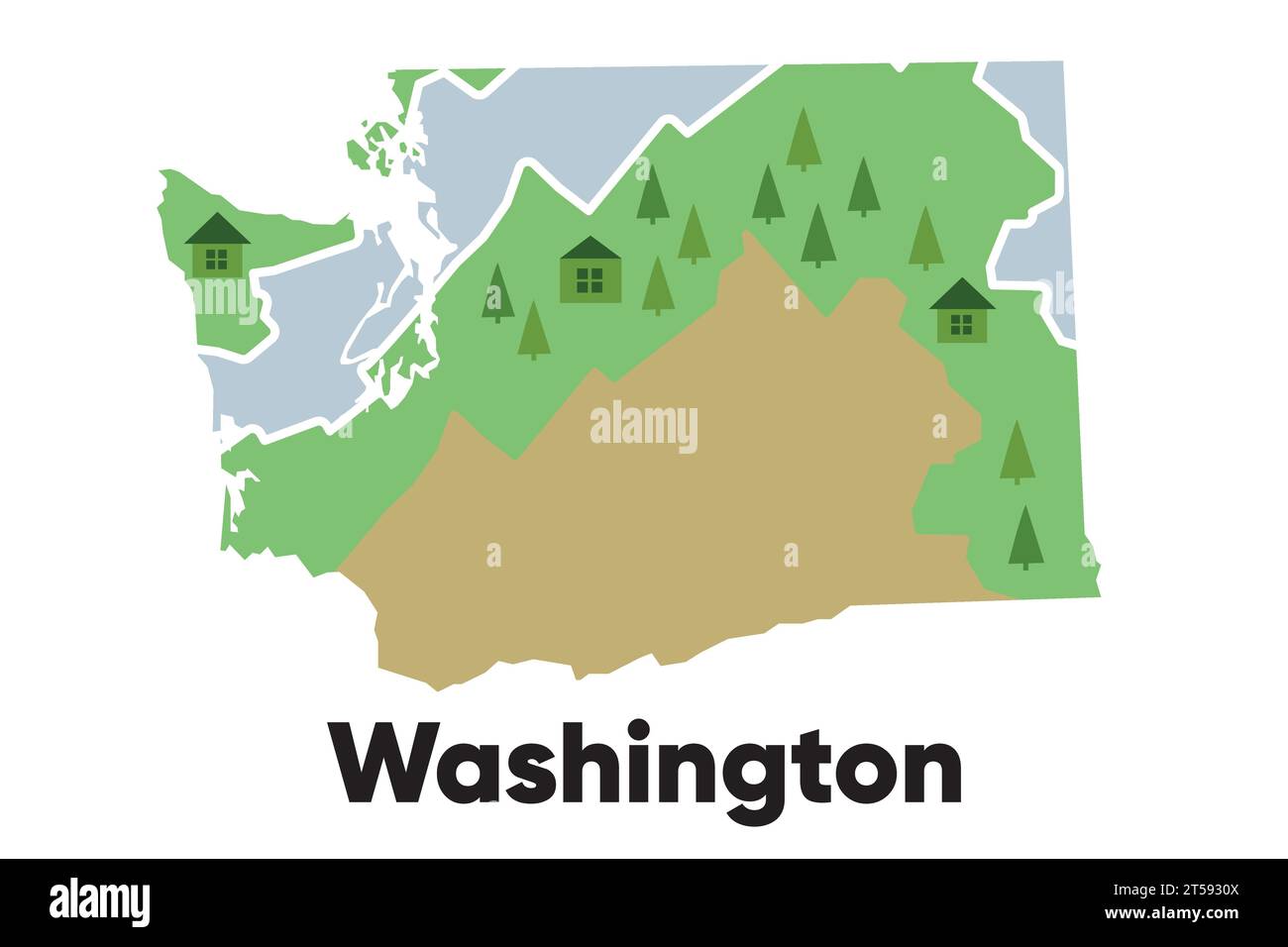 Washington dc mountain view Stock Vector Images - Alamy
