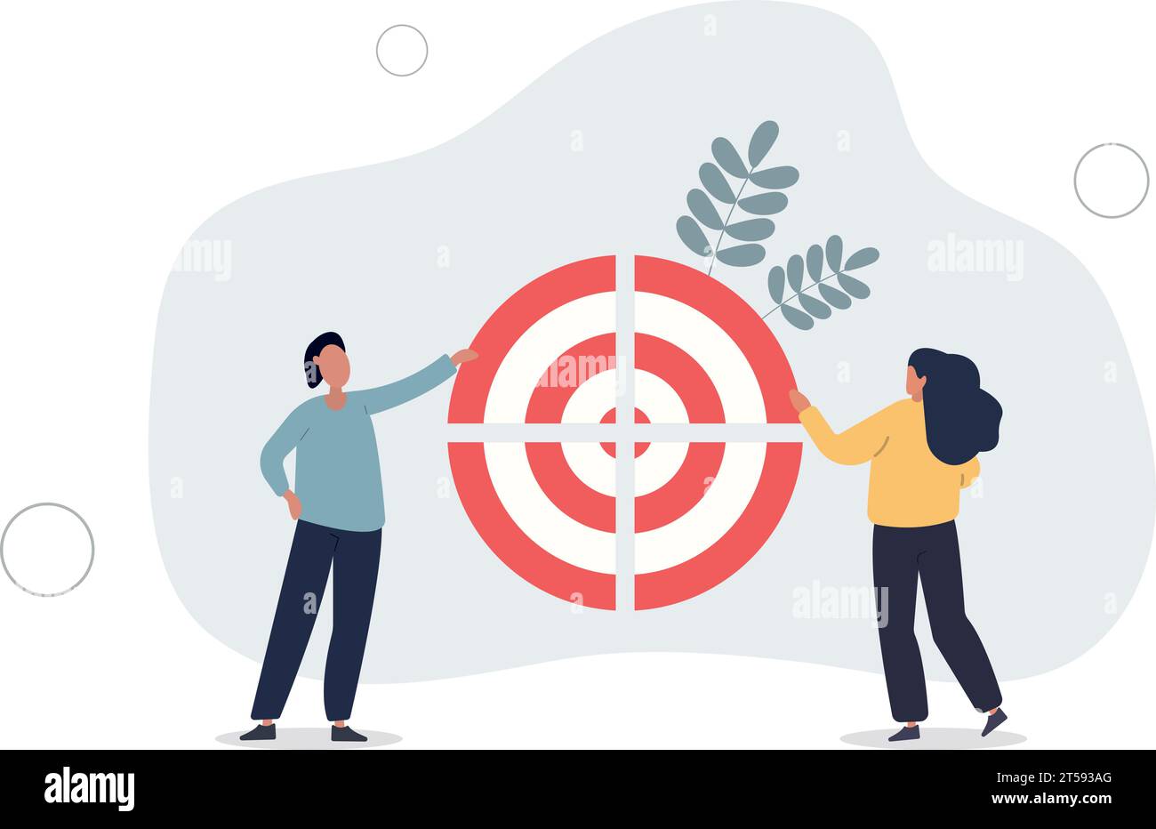 Business cartoon hitting target hi-res stock photography and images - Alamy