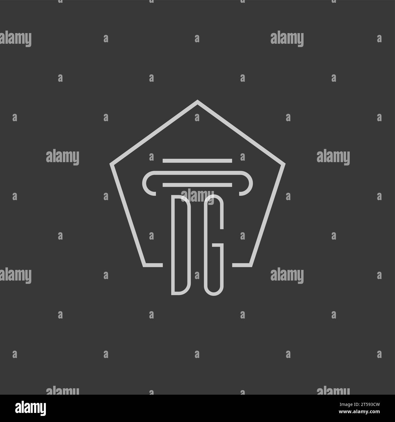 Dg logo idea Stock Vector Images - Alamy