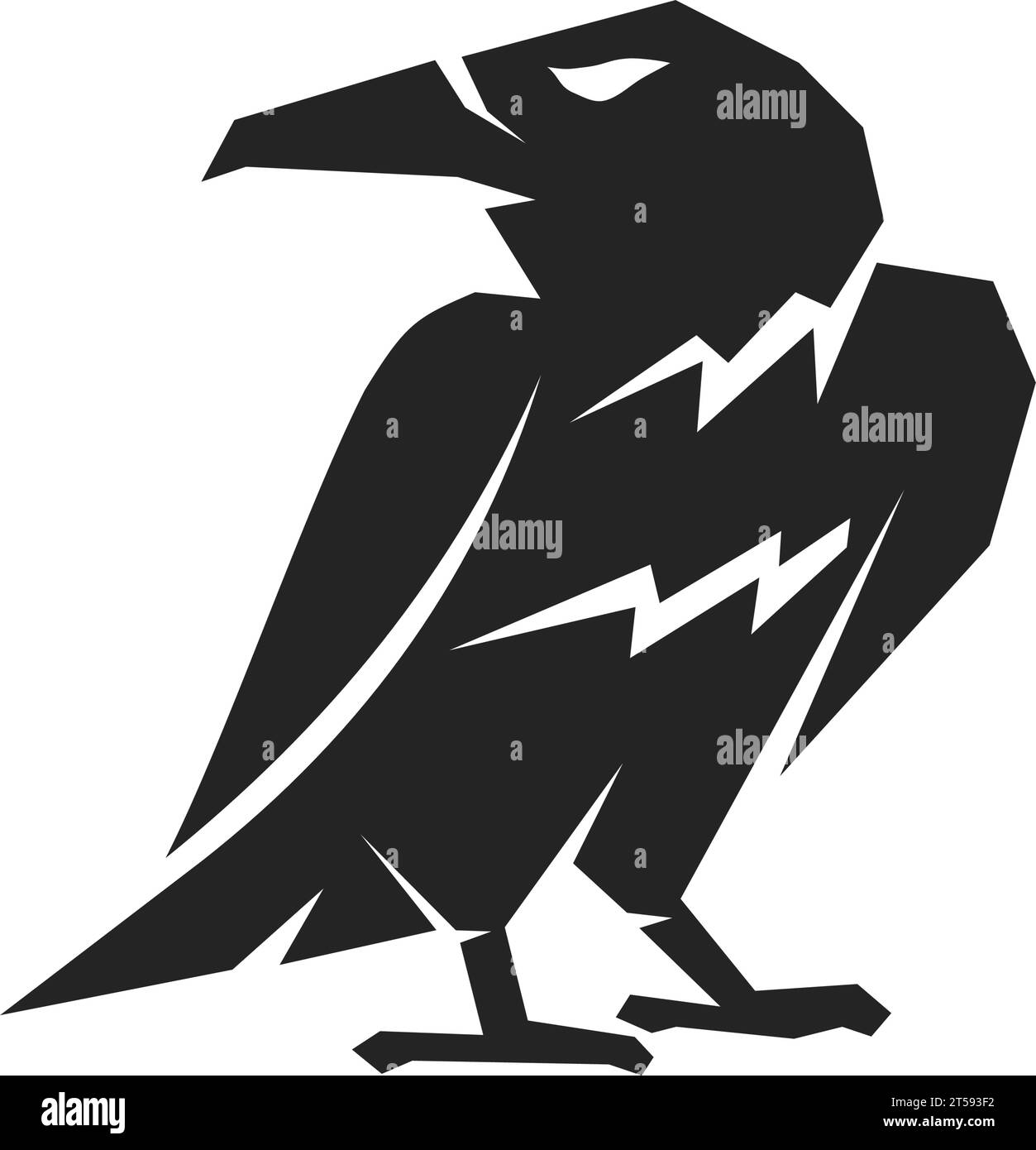 crow logo template Isolated. Brand Identity. Icon Abstract Vector ...